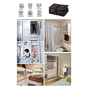 ELEZAY Hanging Packing Cubes Portable Closet 3-Shelf Travel Collapsible Compression Garment Organizer for Carry-on Luggage Suitcase Space Saver Bag XX-Large, Black