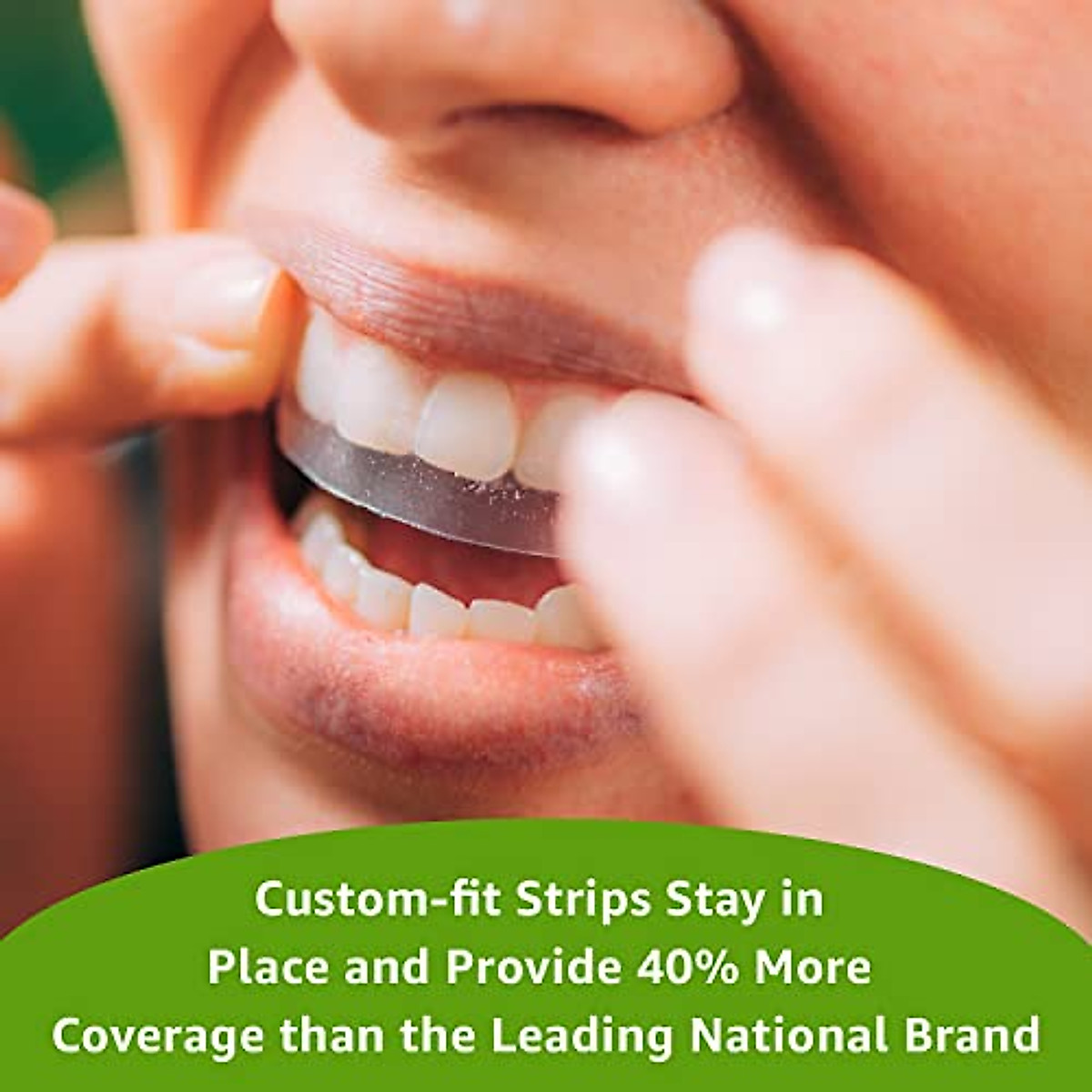 REMBRANDT Deeply White + Peroxide 1 Week Teeth Whitening Kit, Removes Tough Stains, Enamel-Safe, 28 Custom-Fit Whitening Strips (14 Treatments)