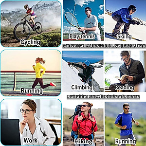 10 Pcs Glasses Strap, Sunglasses Strap, Eyeglasses Strap, 2 Pcs Upgrade Adjustable Eyewear Retainer, With 8 Pcs Ear Hooks, Sports Sunglasses Eyeglass Strap for Men Women Kids Glasses Holder Strap