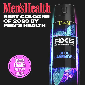 AXE Fine Fragrance Collection Premium Deodorant Body Spray for Men Blue Lavender 3 Count with 72H Odor Protection and Freshness Infused with Lavender, Mint, and Amber Essential Oils 4 oz