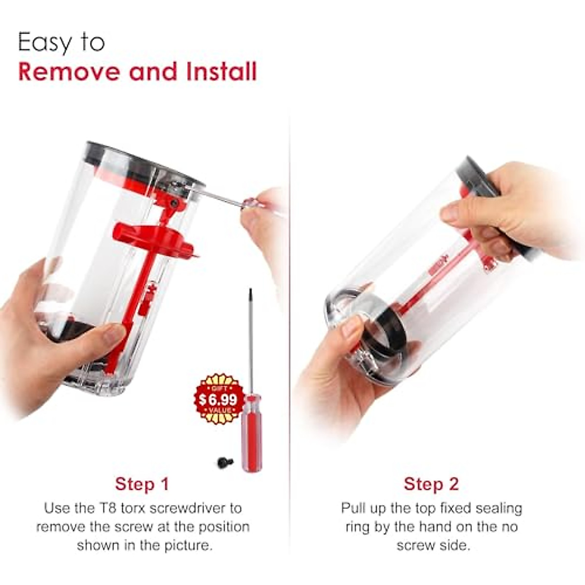 Dust Bin Top Fixed Sealing Ring Replacement Part Compatible with Dyson Cyclone V10 SV12 Vacuum Cleaner, Dust Bucket Dirt Cup Bin Parts Replacement Accessories