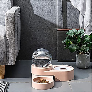 ZHUHW Bubble Pet Dog Bowls Cats Water Fountain Automatic Pet Feeder for Dogs Cats 1.8L Pet Drinking Dispenser Dog Double Bowl (Color : Blue)