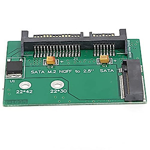 Yoidesu PCB Adapter Card, Support Converting 22x42mm M.2 NGFF SSD into 2.5in Sata3 Board SSD Converter Computer Hard Drive Accessories