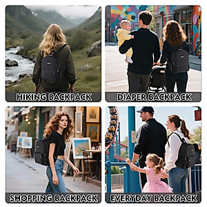 AOTIAN Small Lightweight Nylon Casual Travel Hiking Bag Daypack Backpack for Girls and Women Blue