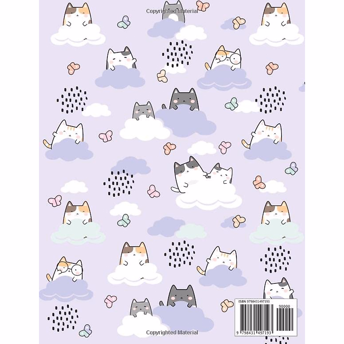 Sketchbook: Cute Cats Kawaii Large Sketch book and Notebook for Girls and Artist Kids To Drawing and Sketching or Doodling, 110 Pages of "8.5x11".