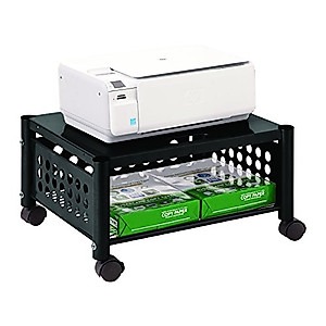 Vertiflex Mobile Underdesk Machine Stand, 21 x 17 x 11 Inches, Black (VF52009), One Size