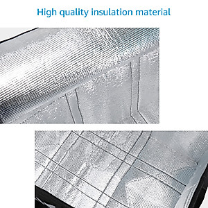 ECOSHIRE Large Insulated Cooler Bags, Reusable Food Warmer Delivery Bags for Hot and Cold, Collapsible Large Capacity and Durable, Suitable for Uber Eats, Doordash, Travel (XXXL)