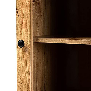 Baxton Studio Lauren Kitchen Storages, Oak Brown/Black