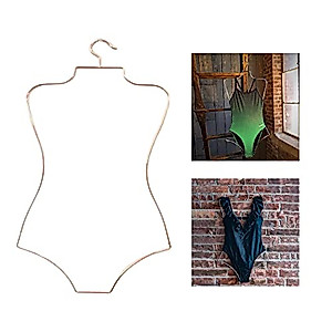 4pcs Metal Wire Body Shape Swimsuit Hangers, Boys Wardrobe Organizer, Unisex Beachwear Rack Clothes Hanger for Home Closet Cloakroom