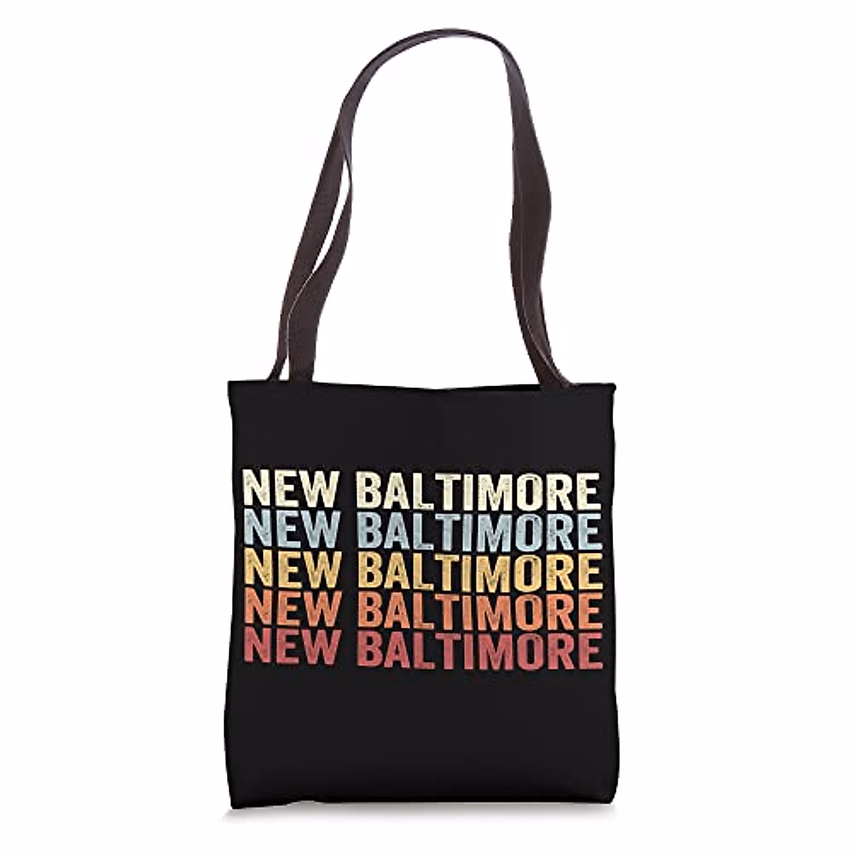 New Baltimore Michigan New Baltimore MI Retro Vintage Text Tote Bag
