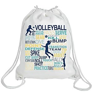 LEVLO Volleyball Canvas Tote Bag Gift For Volleyball Player Volleyball Team Shoulder Bag For Volleyball Lover (Volleyball DB)
