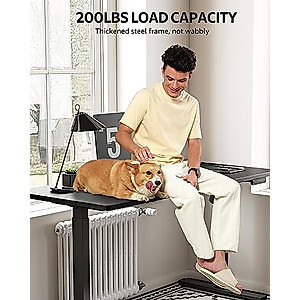 SIAGO Electric Standing Desk Adjustable - 55 x 24 Inch Sit Stand Desk with Cable Management - Adjustable Height Stand up Computer Table Desks for Home Office Work