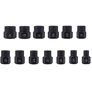 13Piece Multifunctional Impact Bolt Nut Remover Set Nut Extractor Socket Bolt Remover Tool With Storage Box 6.35-19mm Bolt Nut Screw Remover