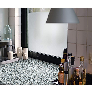 d-c-fix 346-0180-2PKA Decorative Self-Adhesive Film, Grey Granite, 17" x 78" Roll, 2-Pack with Applicator