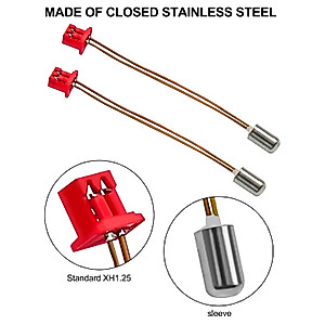 TIKSCIENCE Extruder Thermistor Temperature Sensor NTC 100K 3950 Fit for Sprite Extruder Pro FDM Ender 3 S1 CR10 Smart Pro Ender 3 SI Pro Sermoon V1 Pro 3D Printer, Red, 300℃