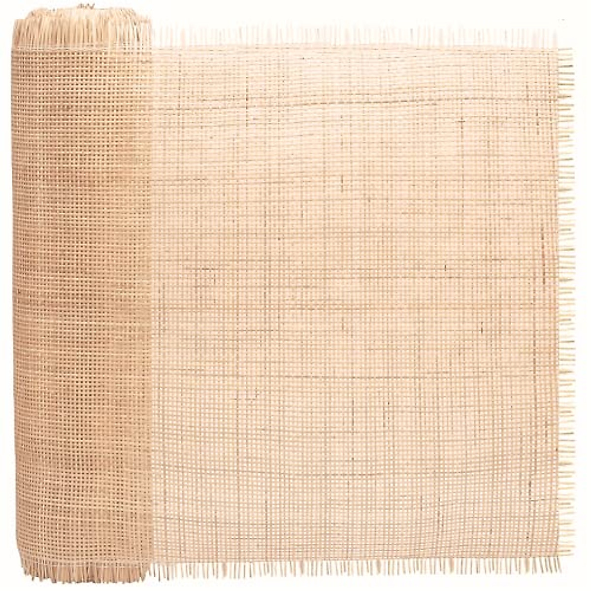CLAYNIX 24" Width Square Cane Webbing- 24" x 20 Ft Sheet - Rattan Cane Webbing Roll -Caning Material for Chairs, Cabinet, Door -Open Weave Wicker Woven Rattan Sheets - Cane Fabric (20 FEET)
