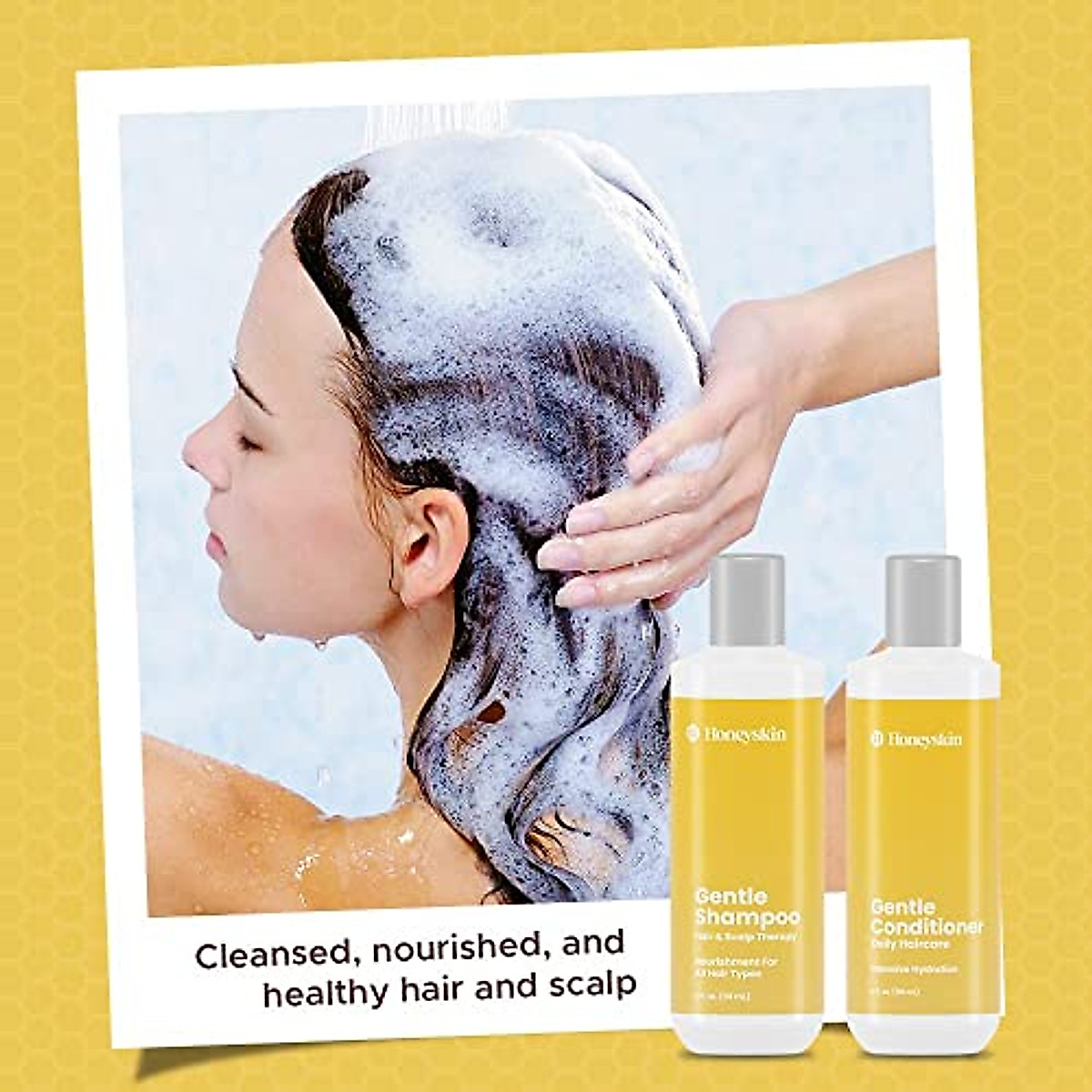 Hair Growth Shampoo and Conditioner for Men and Women with Manuka Honey - Best for Thinning Hair and Hair loss - Sulfate-Free Shampoo and Conditioner for Color-Treated Hair and Hydrating Shampoo (4oz)