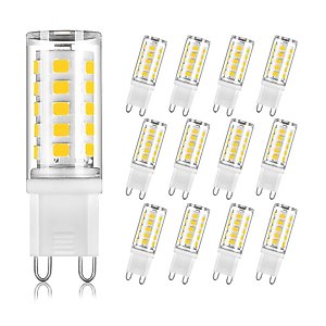 SumVibe G9 LED Light Bulb, 4W, 40W Halogen Equivalent, Daylight White 6000K, Non-Dimmable, 12-Pack