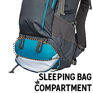 Kelty Hiking Daypack, Winter Moss/Dill, 55L