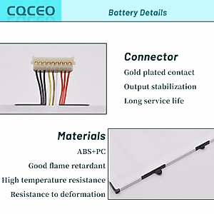 CQCEO AA-PBTN6QB Laptop Battery Compatible with Samsung Notebook 9 NP900X5N NT900X5N NT900X5N-X78L NP900X5N-X01US NP900X5N-L01US NP900X5N-K03 NT900X5N-X78L 900X5N Series 3ICP5/40/88-2 11.5V 66Wh