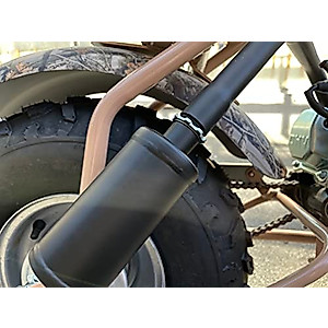 Upgrade Exhaust with Muffler For Coleman Powersports CT200U BT200X CT200u-ex,212cc 196cc/6.5HP Go Kart and Gas Mini Bike Black