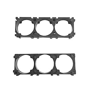 Bestol 100pcs 2X Cell/3xCell 21700 Battery Holder Bracket Cell Safety Anti Vibration Plastic Brackets for 21700 Batteries (3X21700 Cell)