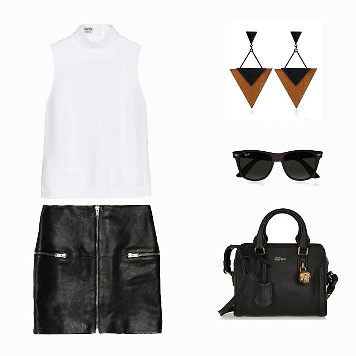 ALoveSoul Fashion Wood Earrings - Big Triangle Earrings for Women Beautiful Dangling Ladies Boho Jewelry, Hypoallergenic Statement Earrings