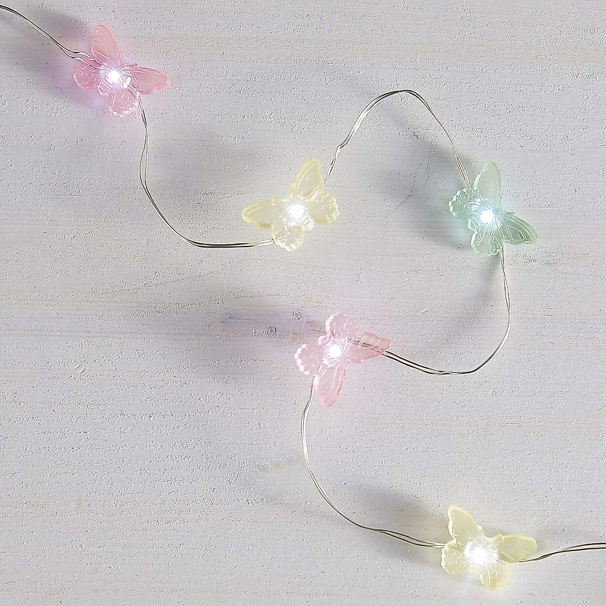 MIYA LIFE Butterfly String Lights LED Butterfly Lamp with Remote Butterfly Lights for Bedroom Elegant Butterfly Decor Hanging Lights for Bedroom