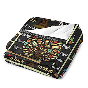 Teacher Blanket Gifts for Teachers Lightweight Soft Throws Sofa Couch Travel Office Nap, Teacher Gifts Ideas for Back to School Teachers' Day 80"X60"
