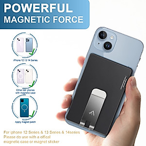 T-MFY Minimalist Magnetic Wallet for Men, Pop Up Credit Card Holder wallet with Money Clip, Aluminum Slim RFID Blocking Cash Magnet Phone Wallets