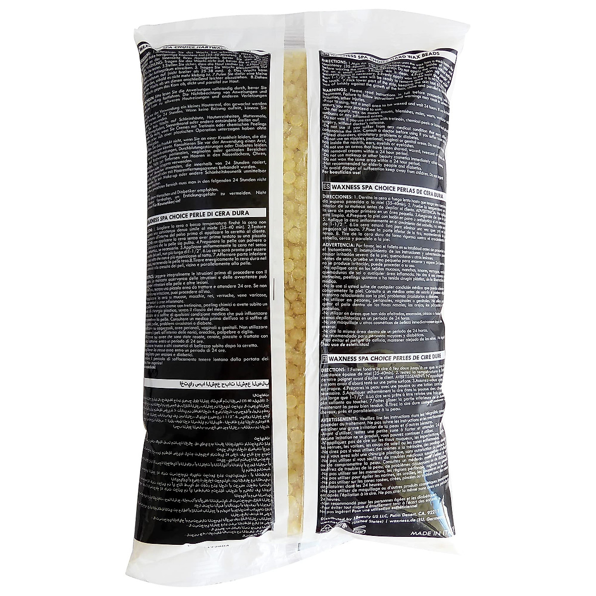 Waxness Spa Choice Natural Honey Gel Waxing Kit with 2.2 Lb / 1 Kg Wax Bag