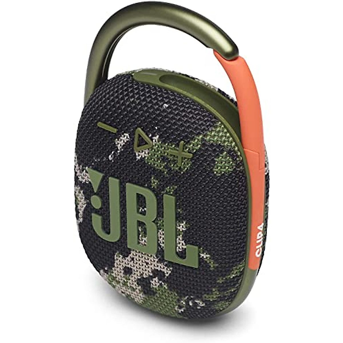 JBL Clip 4 Portable Bluetooth Speaker - Waterproof and Dustproof IP67, Mini Bluetooth Speaker for Travel, Outdoor and Home w/Microfiber Cleaning Cloth (Squad)