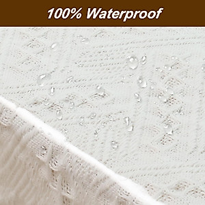 Fixwal Clear Plastic Table Cloth Protector, 60 x 108 Inch 100% Waterproof Vinyl PVC Table Cloth, Oil Spill Proof, Wipe Clean Rectangle Table Cover for Dining Table, Parties & Camping