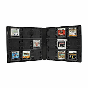 Assecure 18 game card case for Nintendo 3DS, ̗̀new ̖́- 3DS XL, 2DS & DS - 18 in 1 game cartridge folio style plastic storage case travel box - Blue