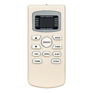 AULCMEET GYKQ-34 New Replacement Remote Control fit for Soleus/Black Decker Room AC A/C Air Conditioner