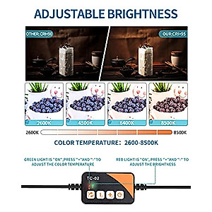 FOSITAN Bi-Color Photo Light Box 35’’/90cm Portable Shooting Tent Photo Box with 7 Color Backgrounds, 252 LED Beads, 360 Degree Rotated Light Board, 2600-8500K(±200K), CRI 92+