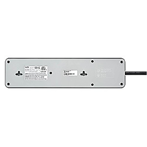 APC Surge Protector Power Strip, PH12, 2160 Joules, Flat Plug, 12 Outlet Power Cord Strip Black