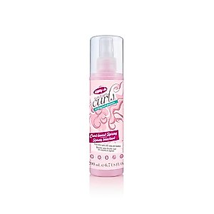 Dippity Do Curl Boost Spray - Weightless Leave-In Spray for Frizz-Free, Shiny, Bouncy Curls - Wheat Protein and Silk Amino Acids - 200 mL/6.7 fl oz
