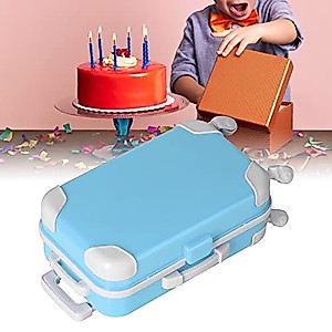 Diydeg Doll Suitcase Luggage, Doll Suitcase Compact Portable for Home for 18 Inch Girl Dolls for Children(PJ-459-06 Trolley case Sky Blue)