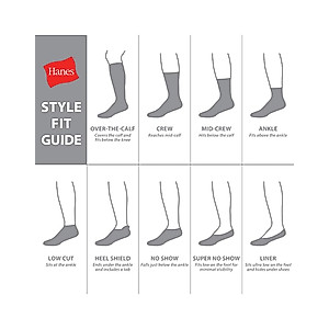 Hanes Cushioned Men’s Crew Socks, X-Temp, 12-Pair Pack (as1, numeric, numeric_10, numeric_13, big, regular, White)