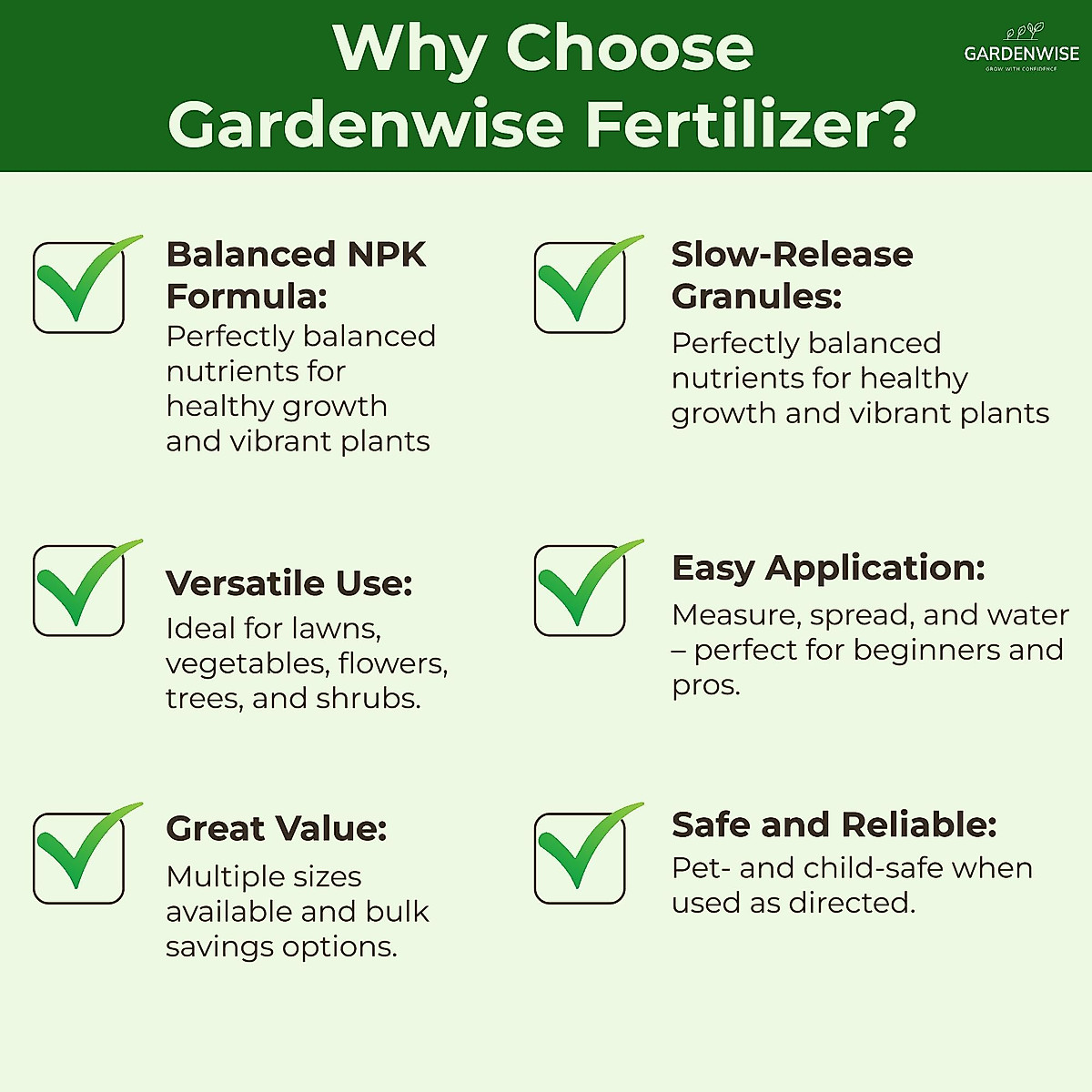 10-10-10 Plant Fertilizer Slow Release – 10 10 10 All Purpose Granular Garden Fertilizer for Fruit Trees, Evergreens, Vegetables, Arborvitae, Fig Trees, Shrubs, Pines, Oaks, Flowers (1/2 Quart)