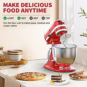 Spiral Dough Hook Accessories for Kitchenaid Stand Mixer, aikeec Fully Stainless Steel K45DH Dough Hook for Kitchen aid 4.5/5 Quart Tilt-Head Stand Mixer, Mess Free Mixer Accessory, Dishwasher Safe