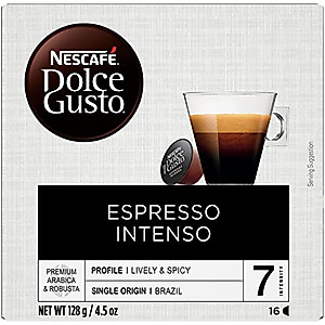 Nescafe Dolce Gusto Coffee Pods, Espresso Intenso, 16 Count (Pack of 3)
