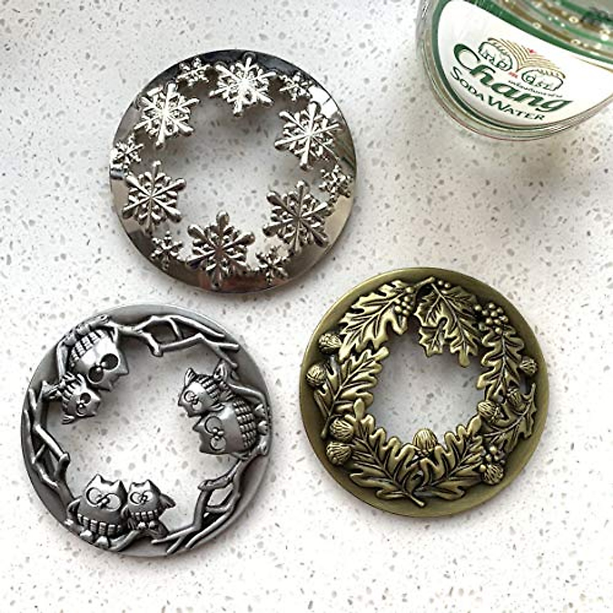 Candle Toppers Jar Candle Accessories - Shades Sleeves for Jar Candles FRSHALOUIS(Owl)