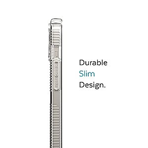 Speck Clear iPhone 15 Plus & 14 Plus Case - Slim Phone Case with Drop Protection, Scratch Resistant & Anti Yellowing Case with No Slip Grip for iPhone 15 Plus & 14 Plus 6.7 Inch Model - GemShell Grip