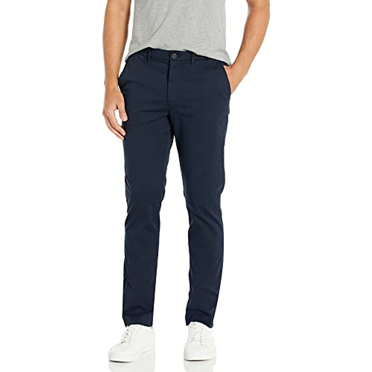 Calvin Klein Men's Slim Fit Infinite Flex Chinos, Sky Captain, 36W x 30L