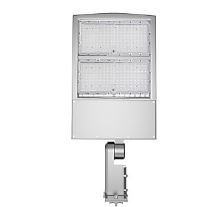 LEDMyplace 300W/240W/200W Adjustable LED Parking Lot Lights with Photocell Dusk to Down Shoebox Lighting 5700K, 39900LM, 120-277V Outdoor Security Commercial Pole Lights for Stadium, Roadways, Street