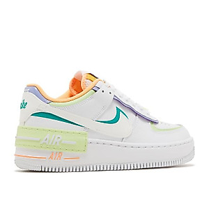 Nike AF1 Women's Shadow DX3718 100 White/Peach Cream/Cycle Cream KC (us_Footwear_Size_System, Adult, Women, Numeric, Medium, Numeric_10)