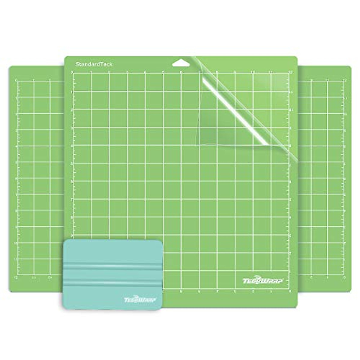 TECKWRAP StandardGrip Green Cutting Mat 12"x12" 3 Pack