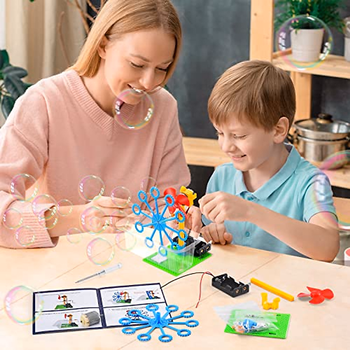 STEM Robotics Kit, 6 Set Electronic Science Projects Experiments for Kids Ages 8-12 6-8, STEM Toys for Boys, DIY Engineering Robot Building Kits for Girls to Build 7 8 9 10 11 12 + Year Old Gift Ideas